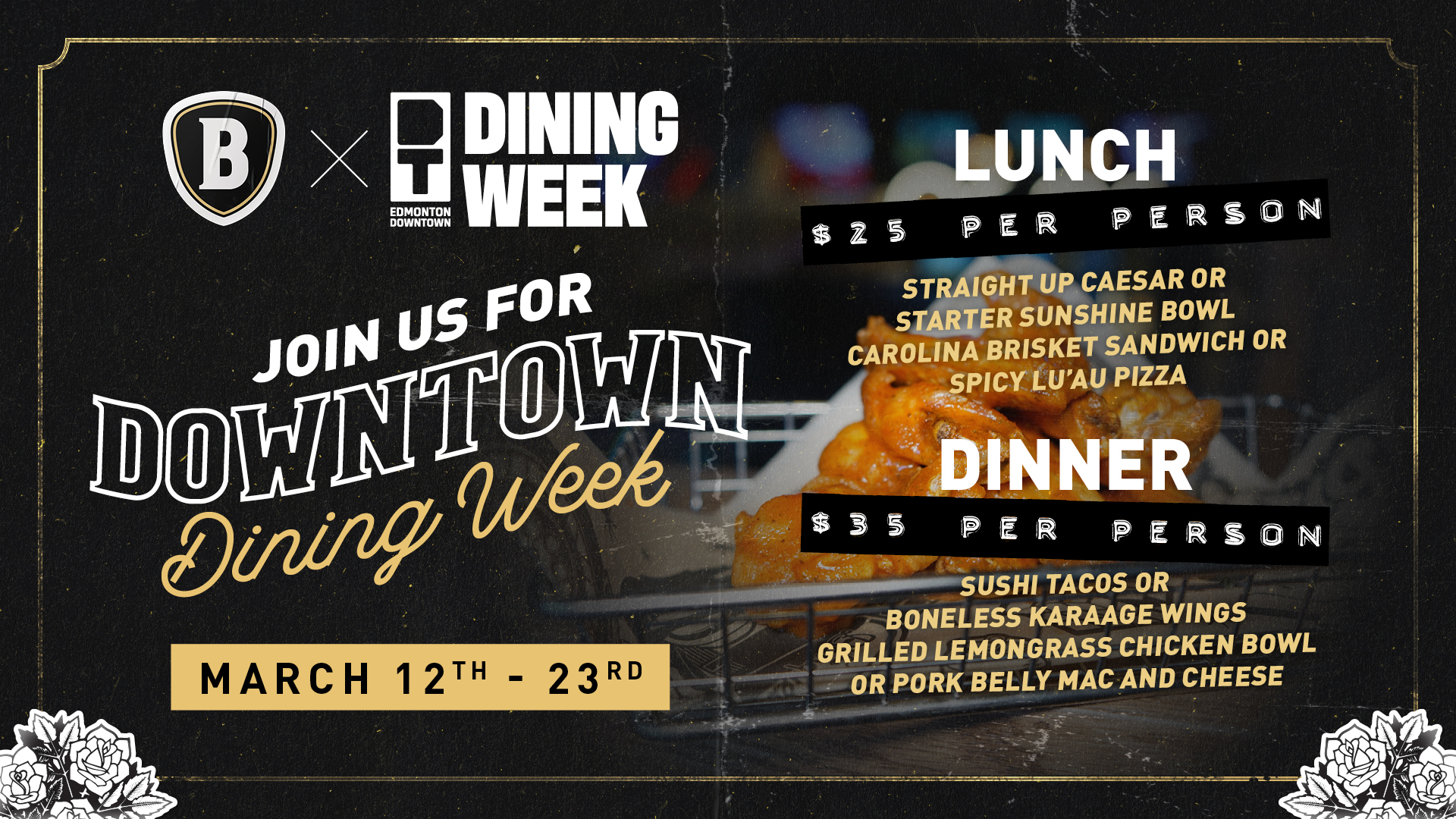 It's Downtown Dining Week in Edmonton! – The Banquet